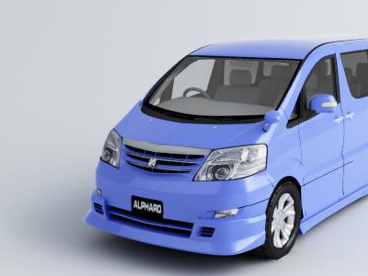 3d toyota alphard v model