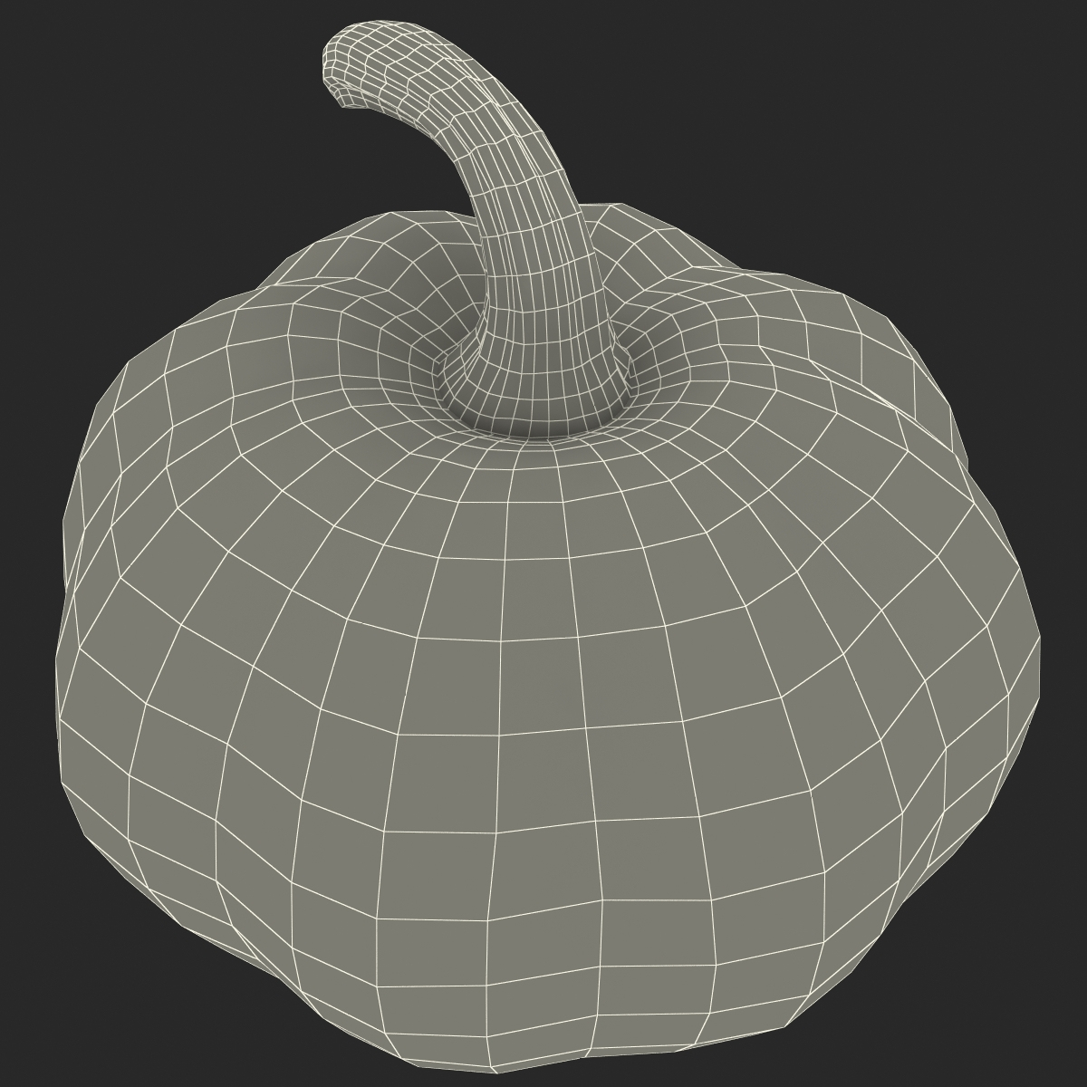 3d pumpkin 02 model