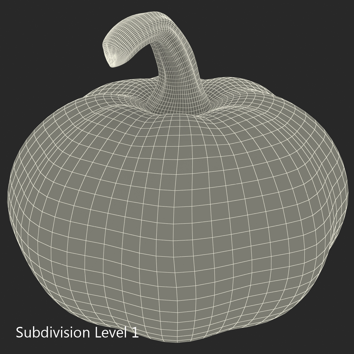 3d pumpkin 02 model