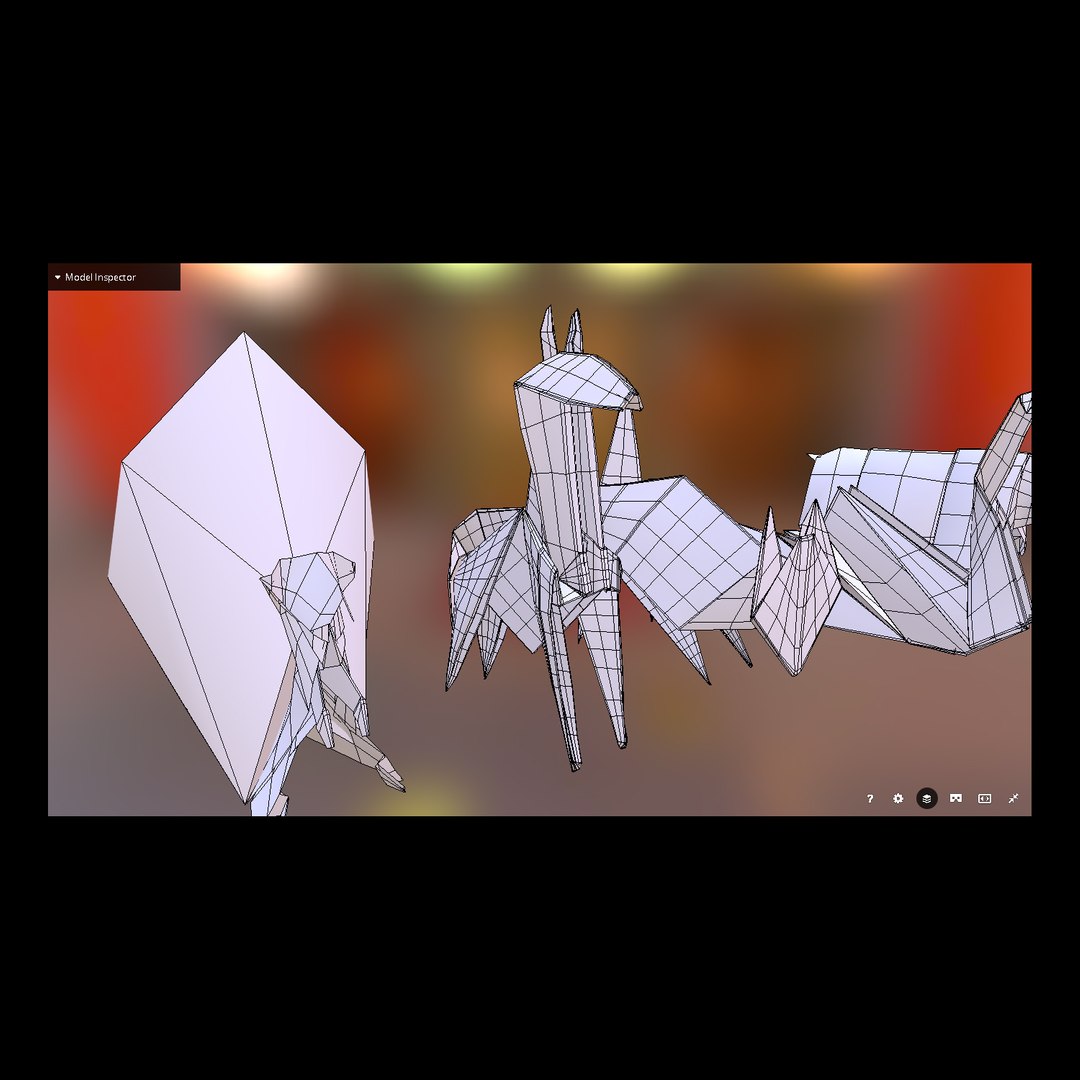 Origami Real 3D Model - TurboSquid 1246615