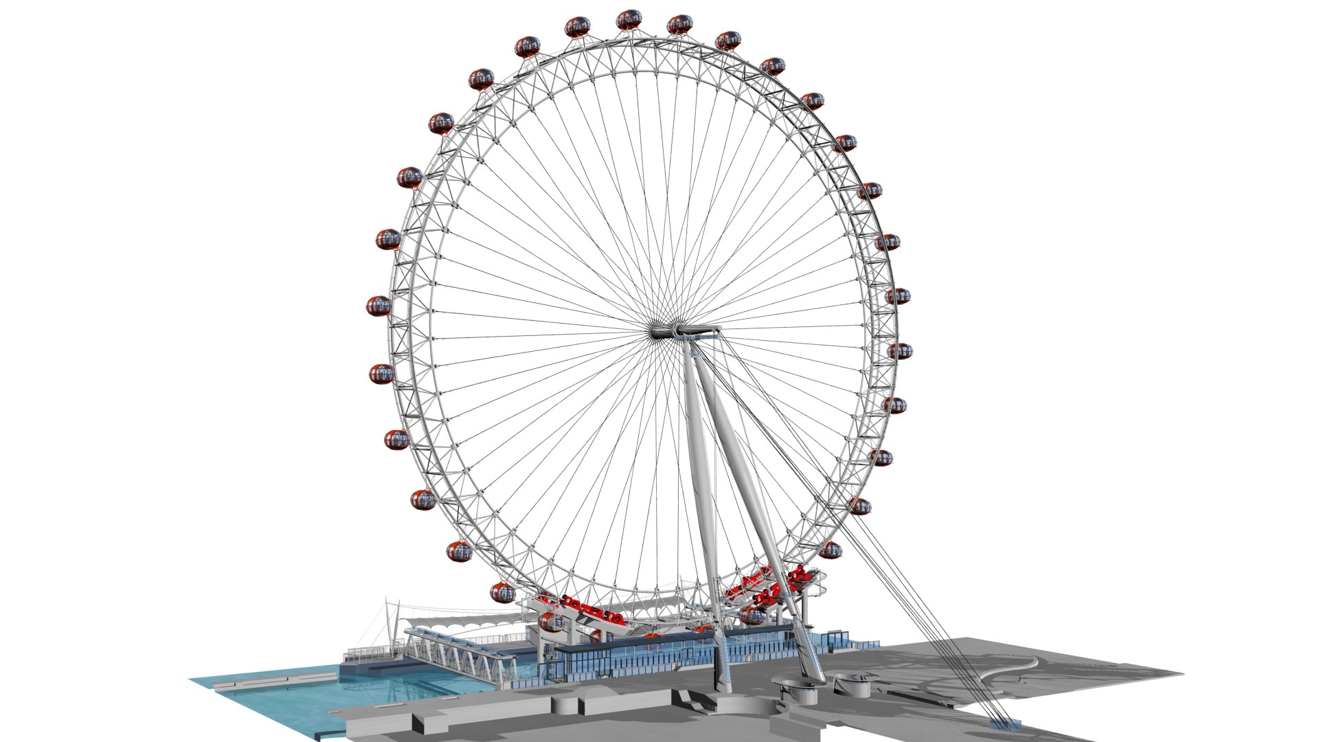London Eye Model - TurboSquid 1456664