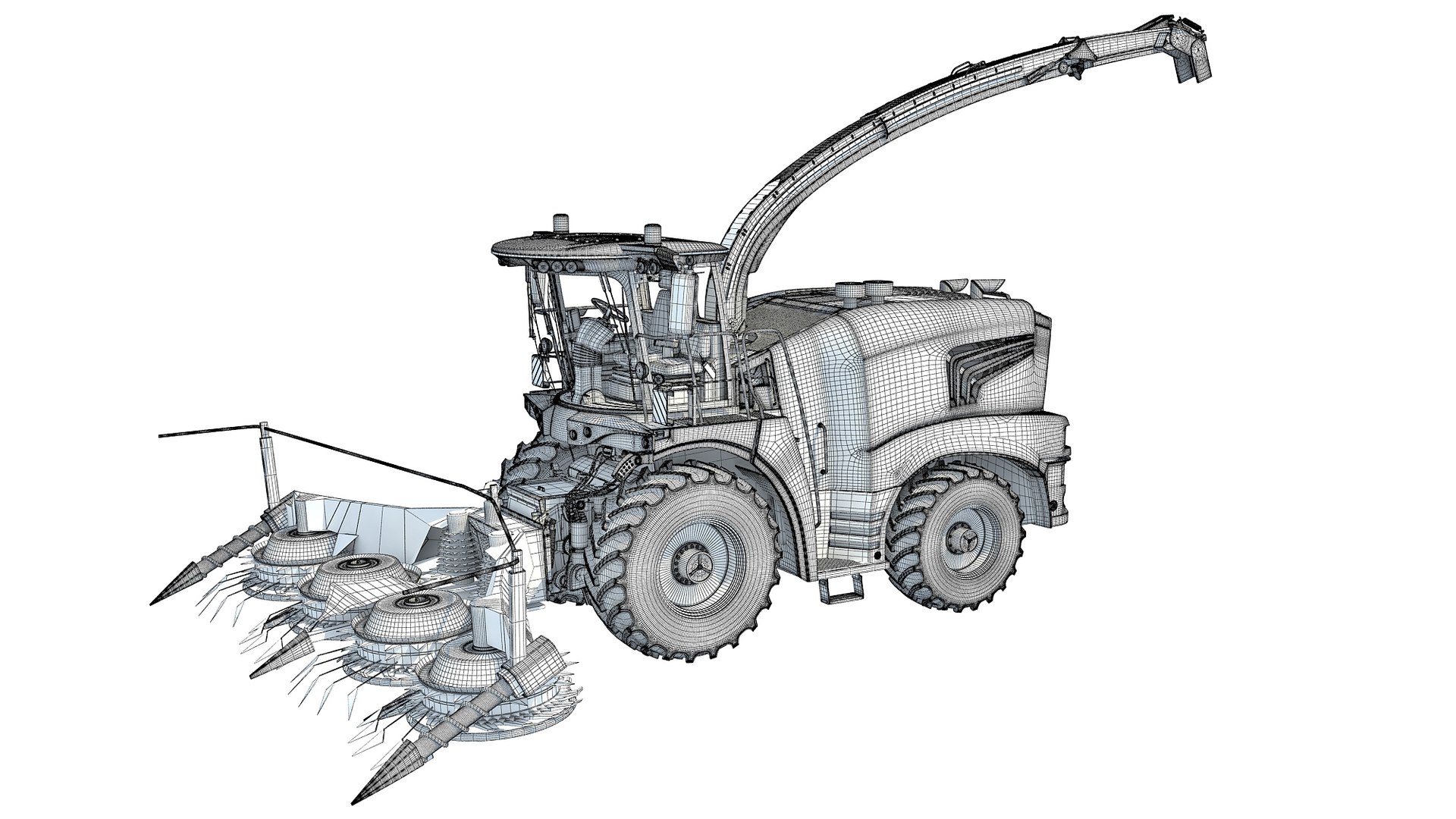 3D Model Farm Combine - TurboSquid 1695058