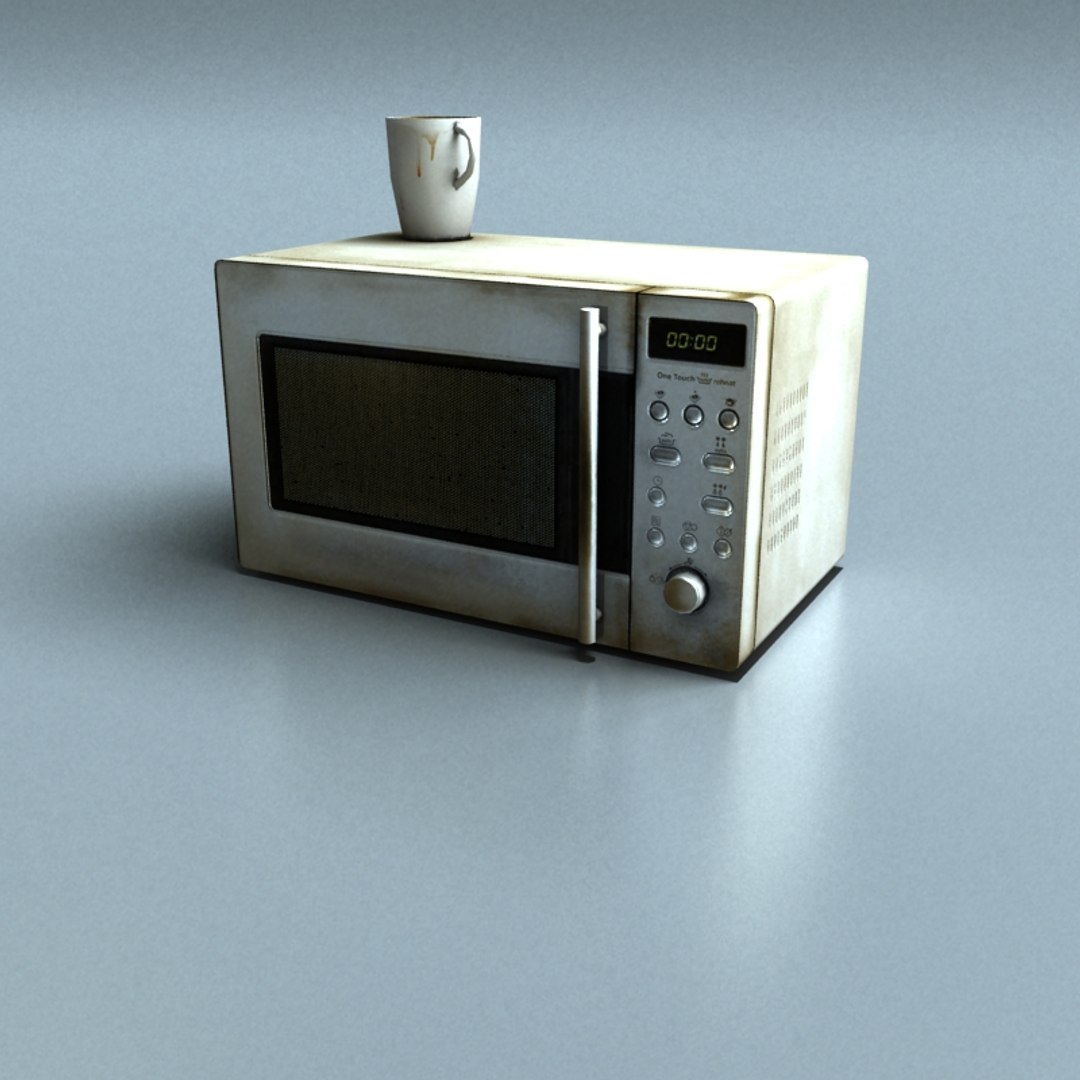 Microwave Real Time 3d Model