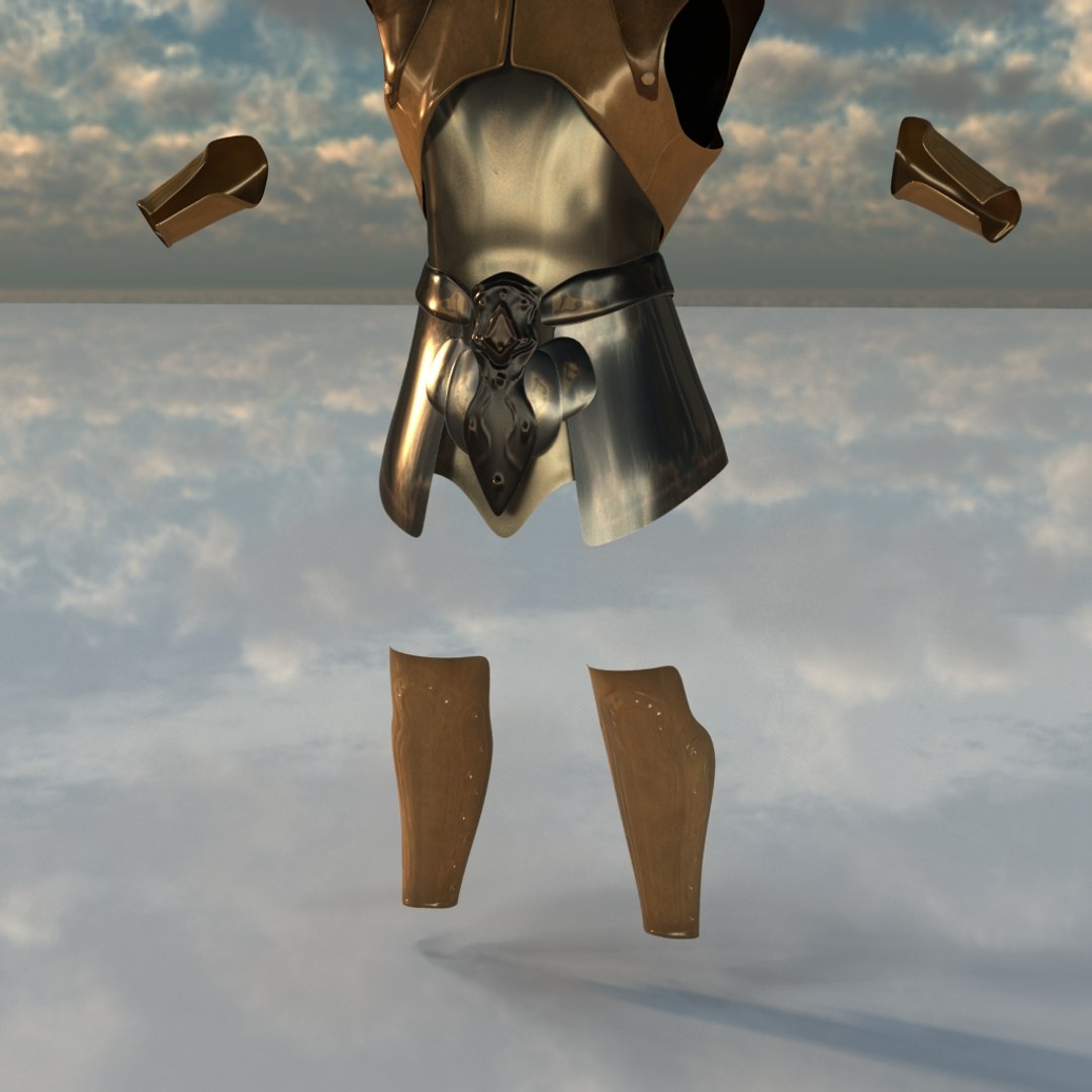 Trojan Warrior Armor 3d Obj