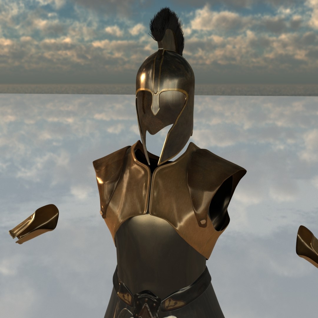 Trojan Warrior Armor 3d Obj