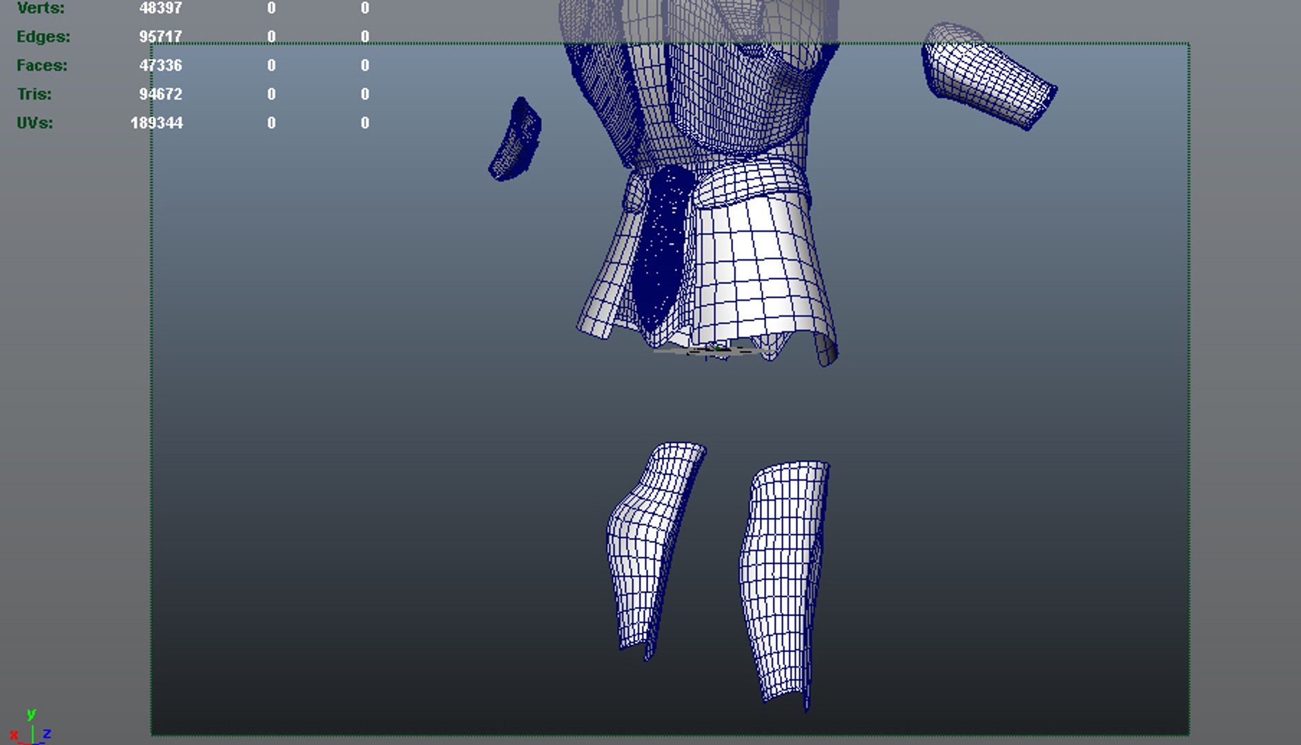 Trojan Warrior Armor 3d Obj