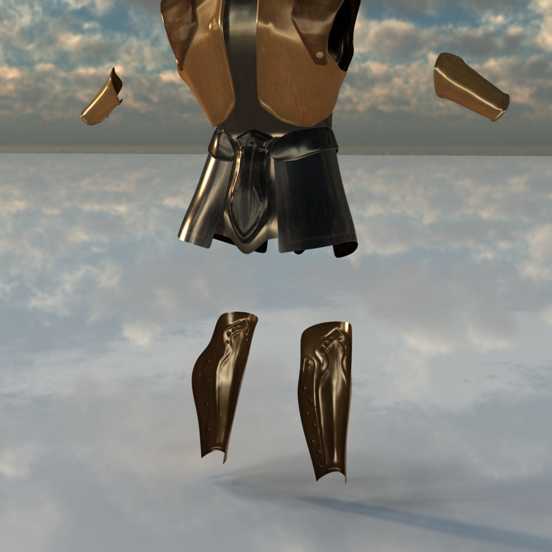 Trojan Warrior Armor 3d Obj