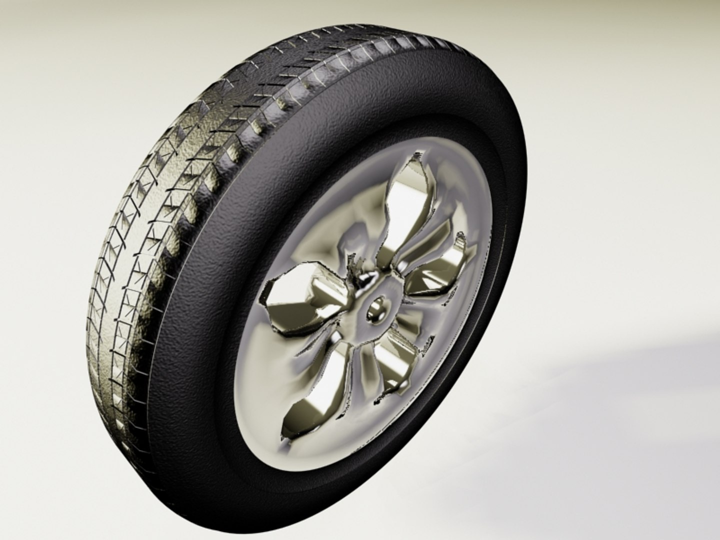 3d car tires model