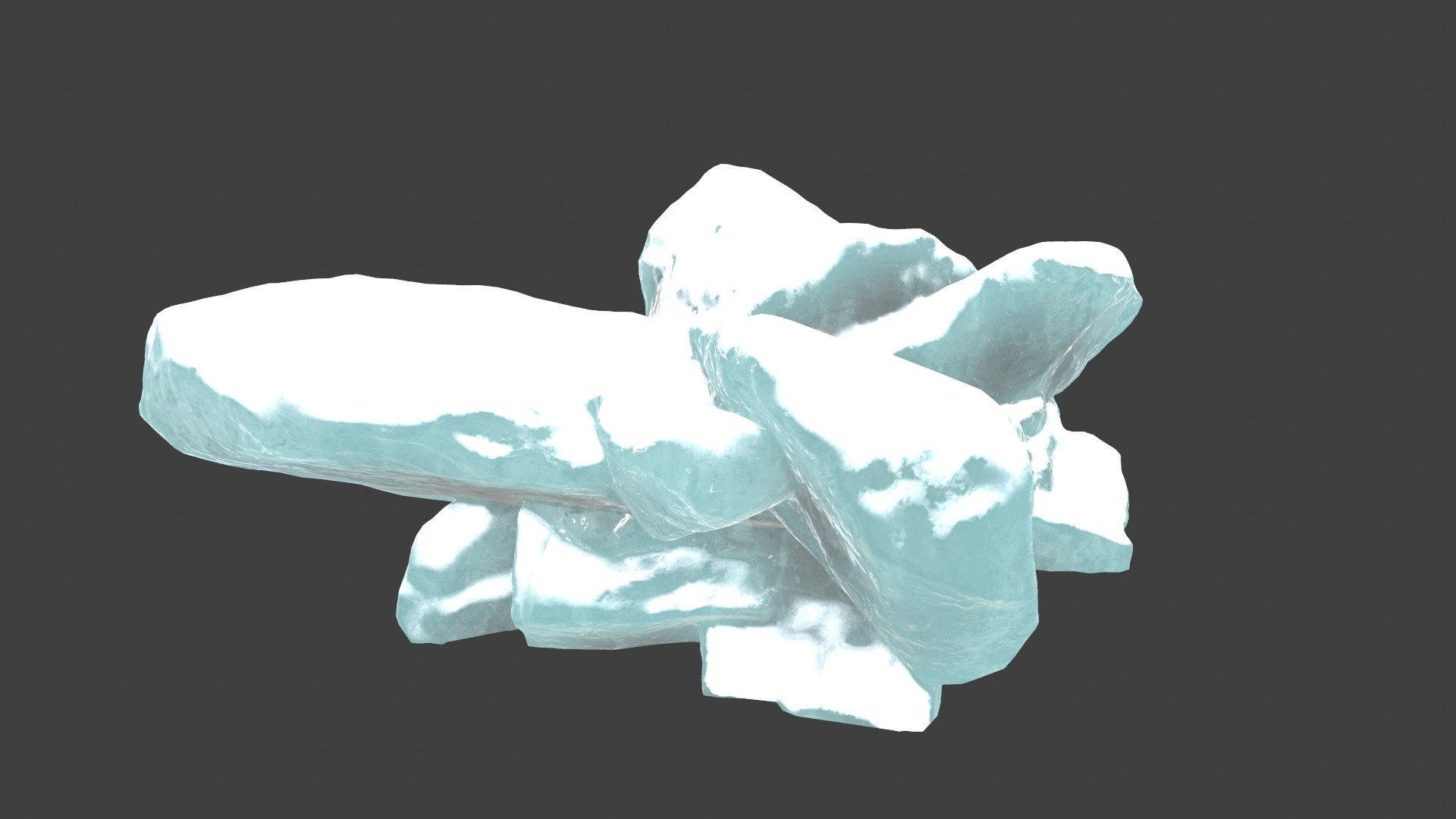 3D Ice Rocks Model - TurboSquid 1244755