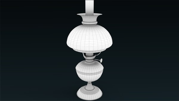 Low-poly kerosene lamp 3D model - TurboSquid 1634996