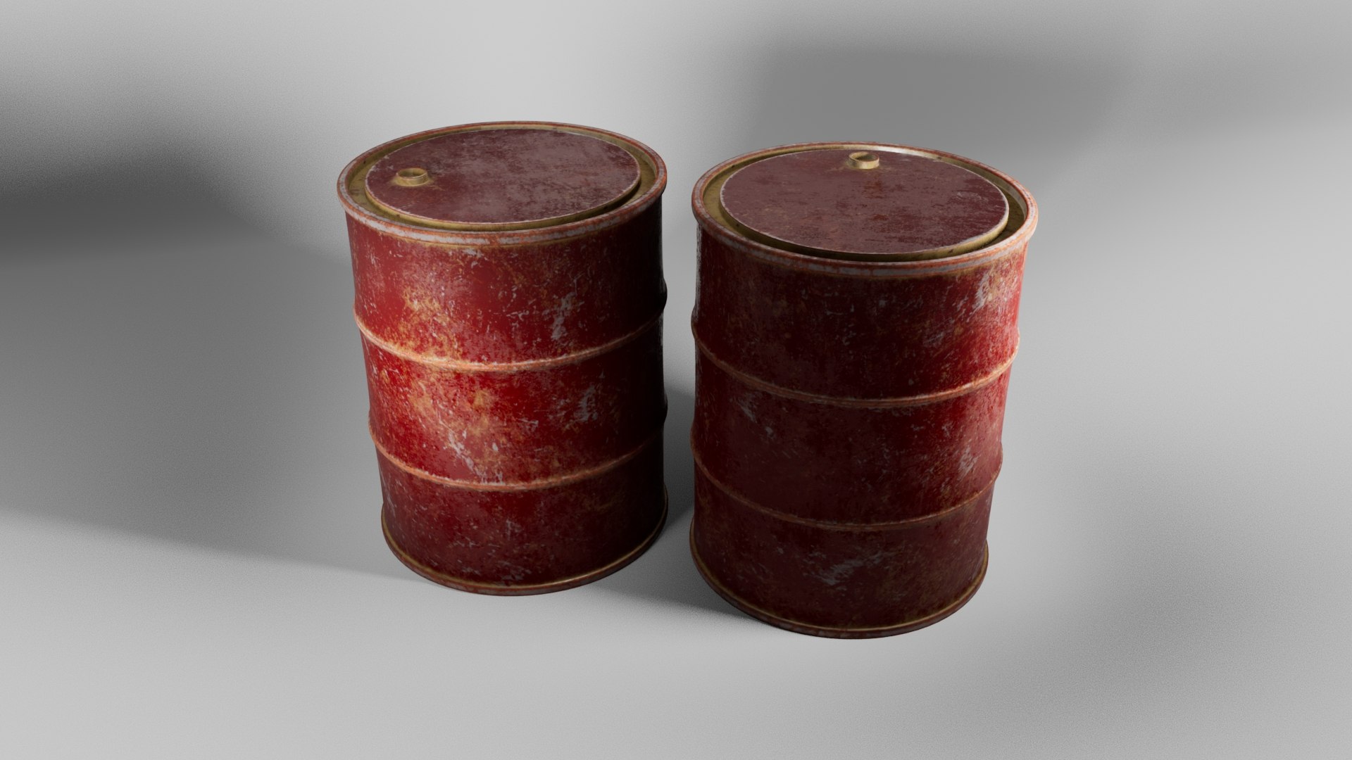 Old Red Barrel 3D - TurboSquid 1806022