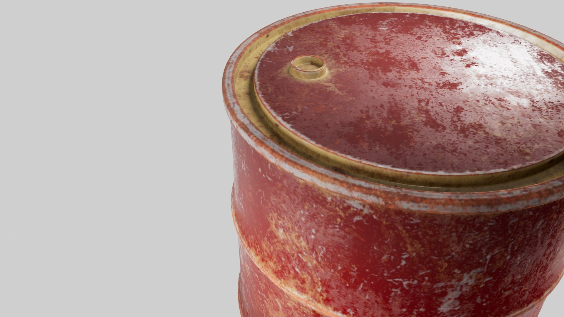 Old Red Barrel 3D - TurboSquid 1806022