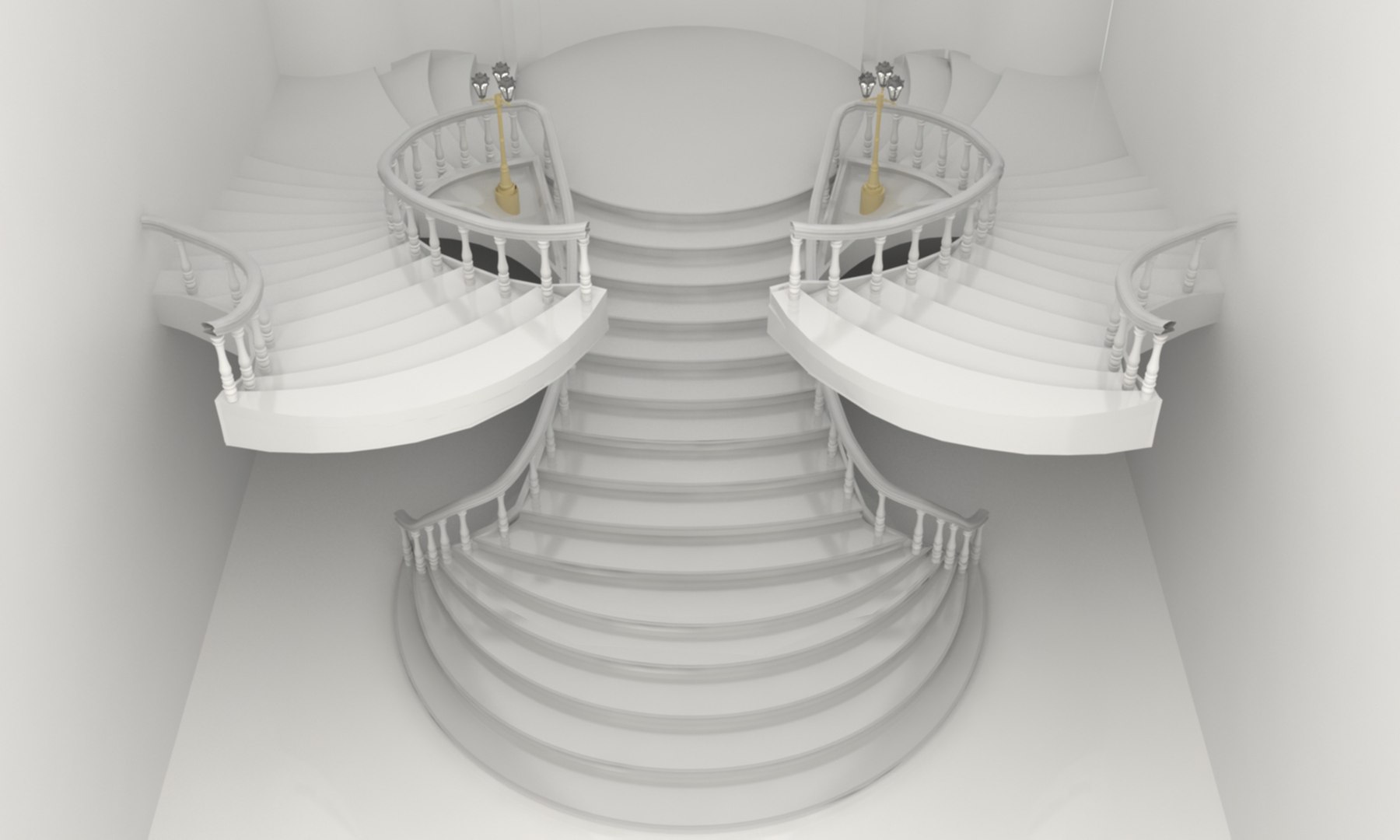 3D Realistic Stair - TurboSquid 1542428