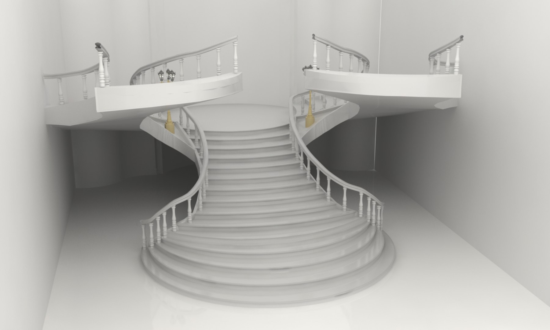 3D Realistic Stair - TurboSquid 1542428