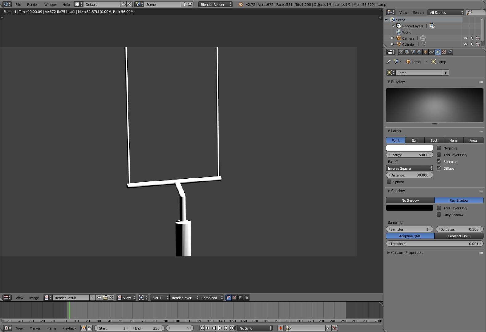 3d goal post model