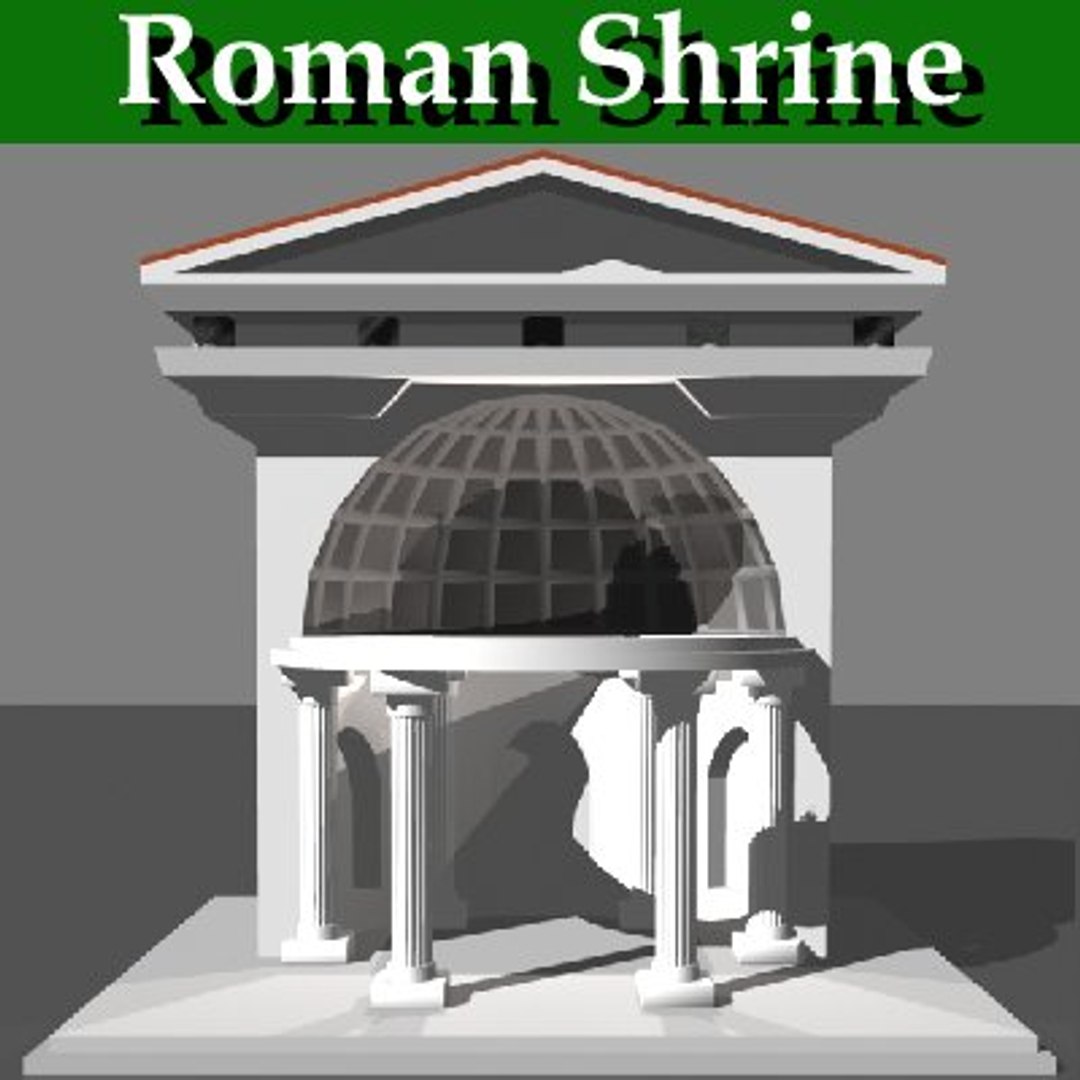 3d Roman Shrine