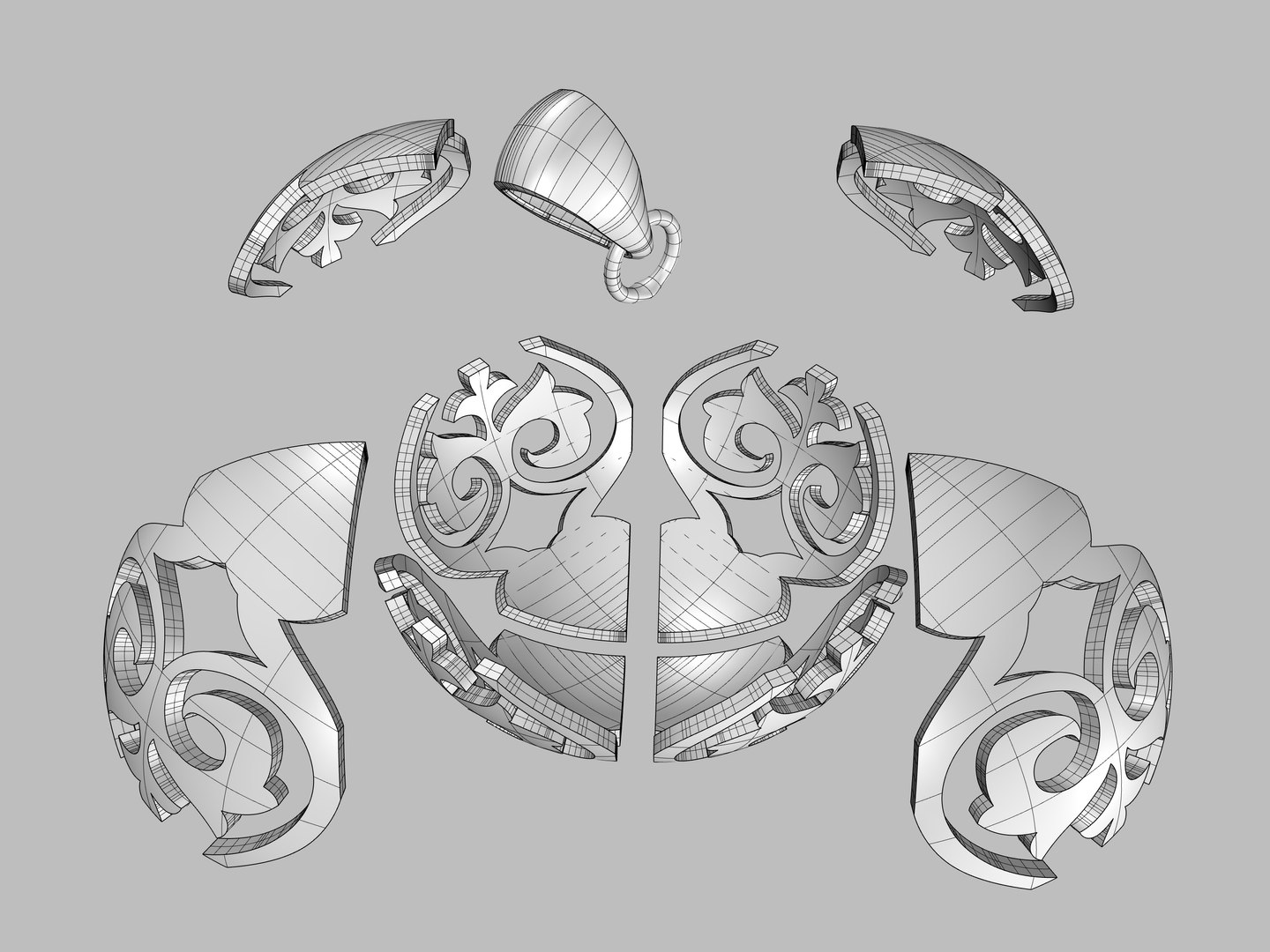 Pendant Rhino 3D Model - TurboSquid 1503604
