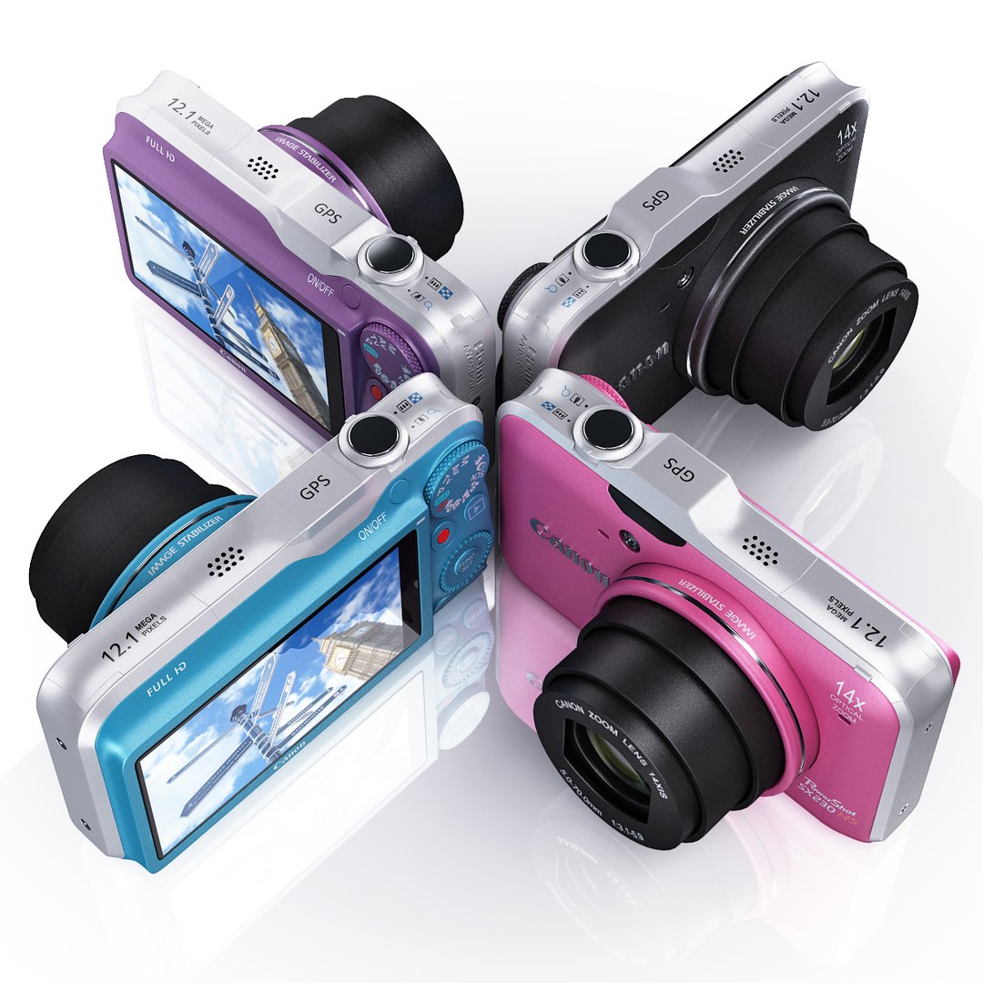 3ds max digital camera canon powershot