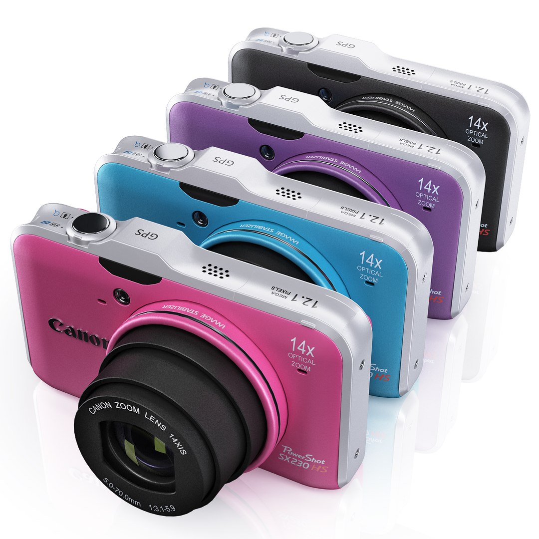 3ds max digital camera canon powershot