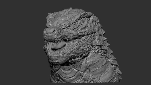 Cabeça de Godzilla Modelo 3D - TurboSquid 1708078