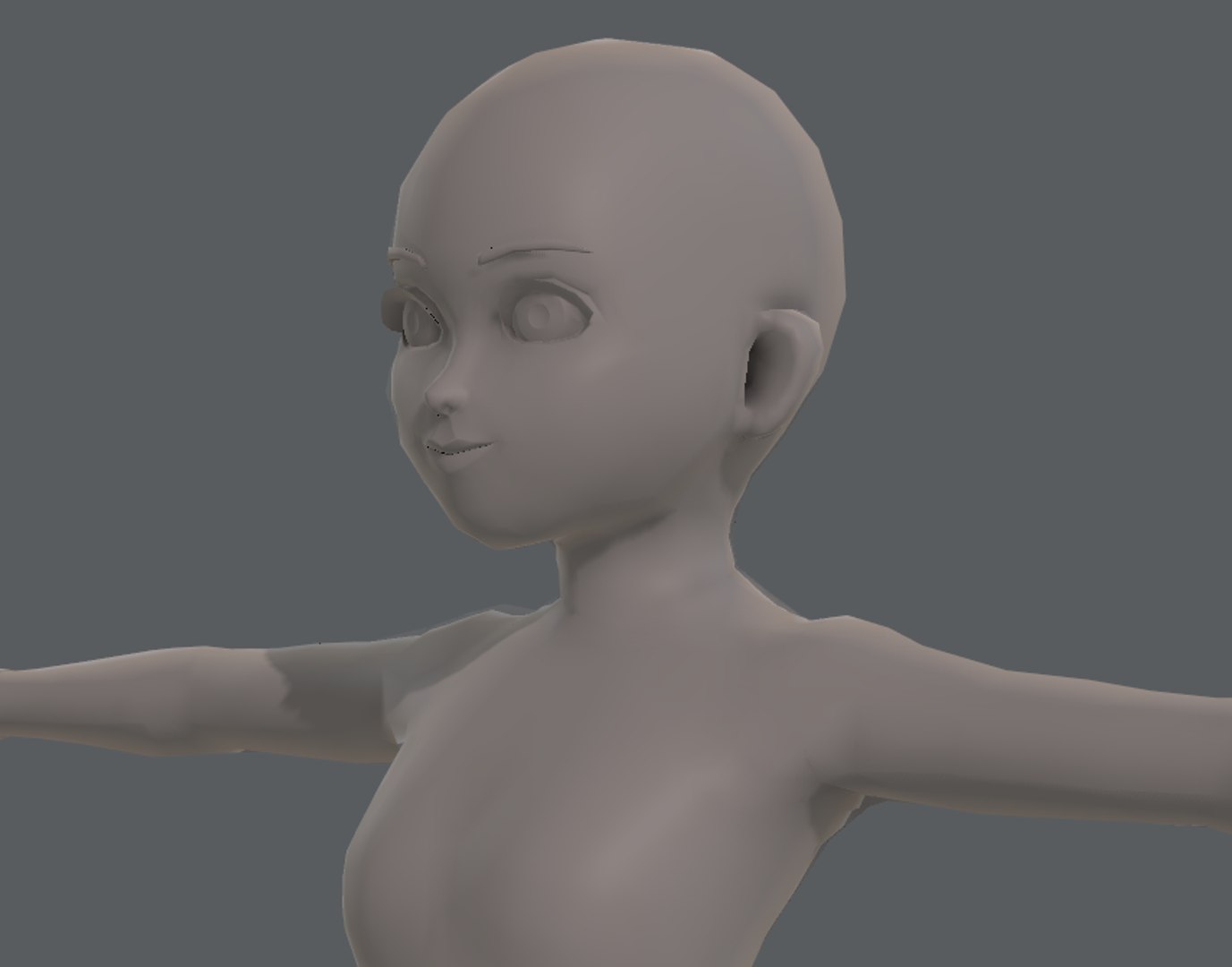 Base mesh girl characterv04 3D model - TurboSquid 1317688