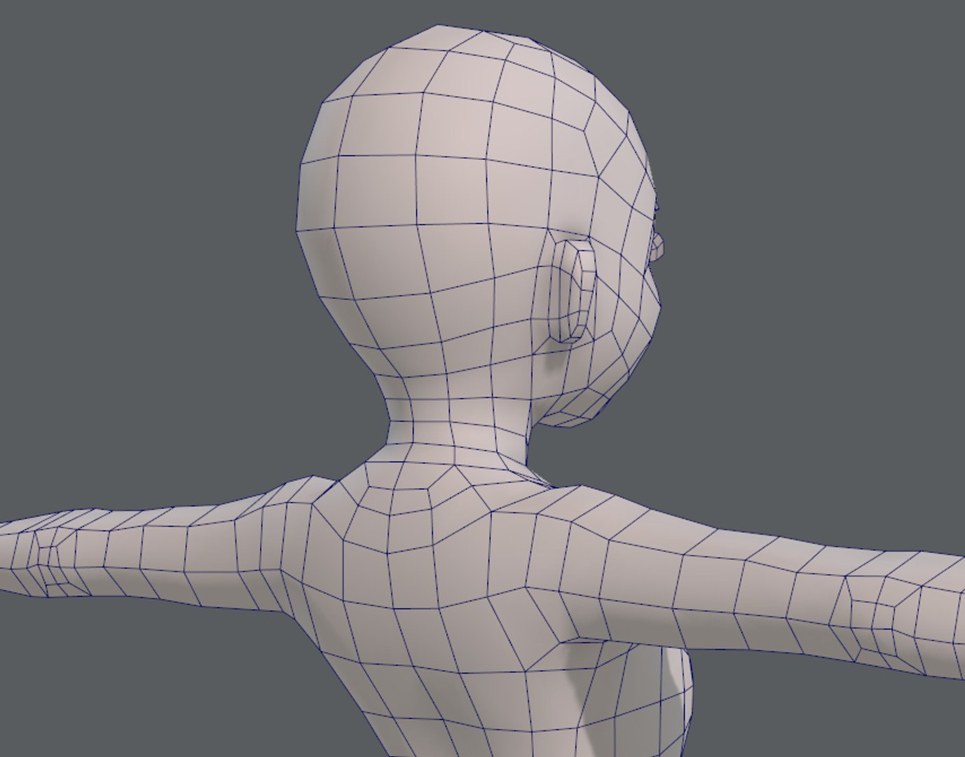Base mesh girl characterv04 3D model - TurboSquid 1317688