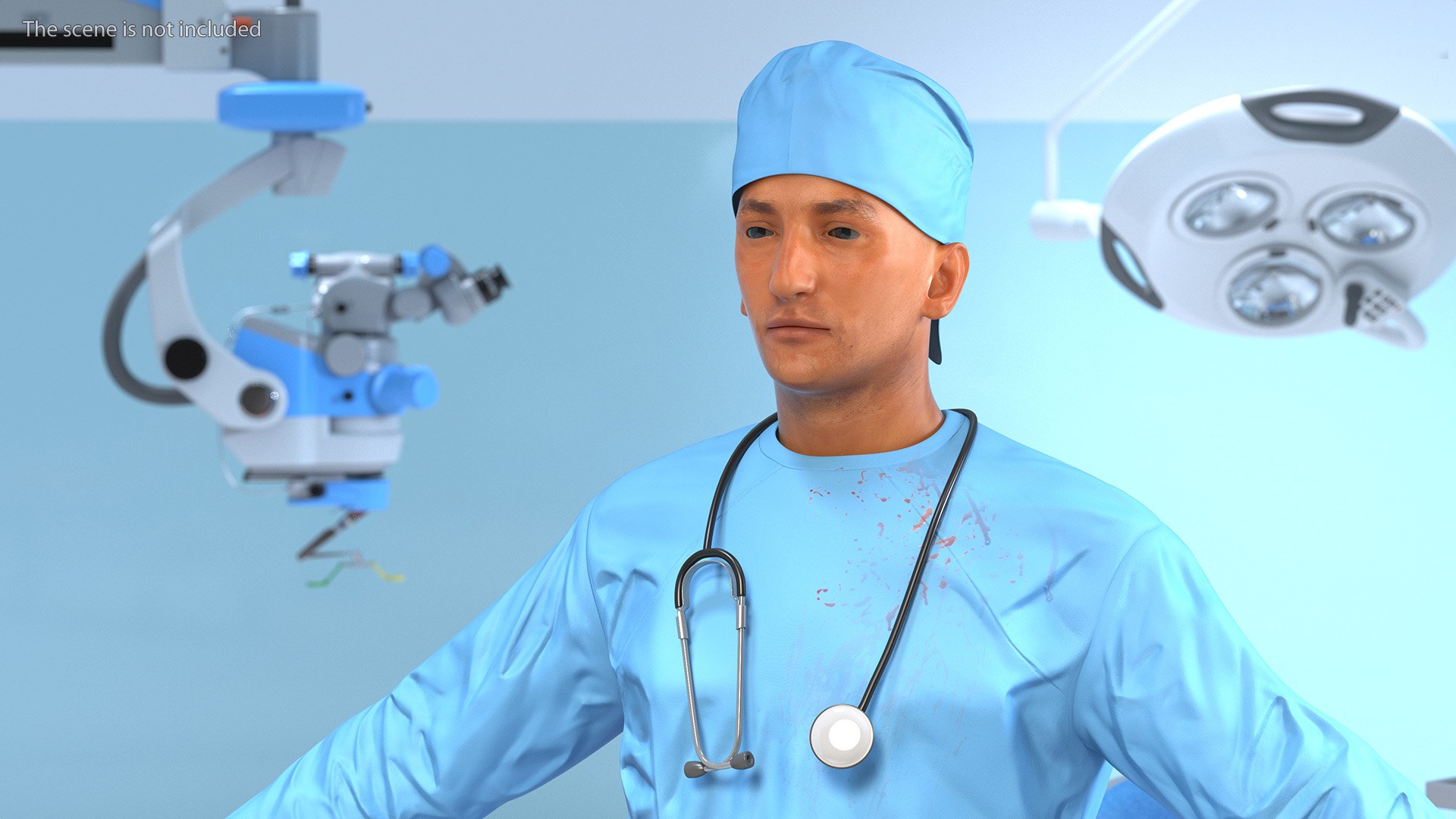 Blood Stained Surgeon Doctor Rigged 3D Model - TurboSquid 2149398