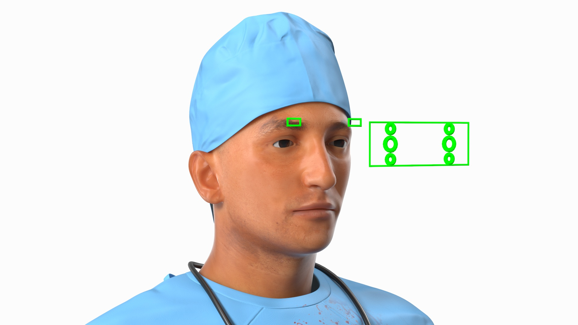 Blood Stained Surgeon Doctor Rigged 3D Model - TurboSquid 2149398