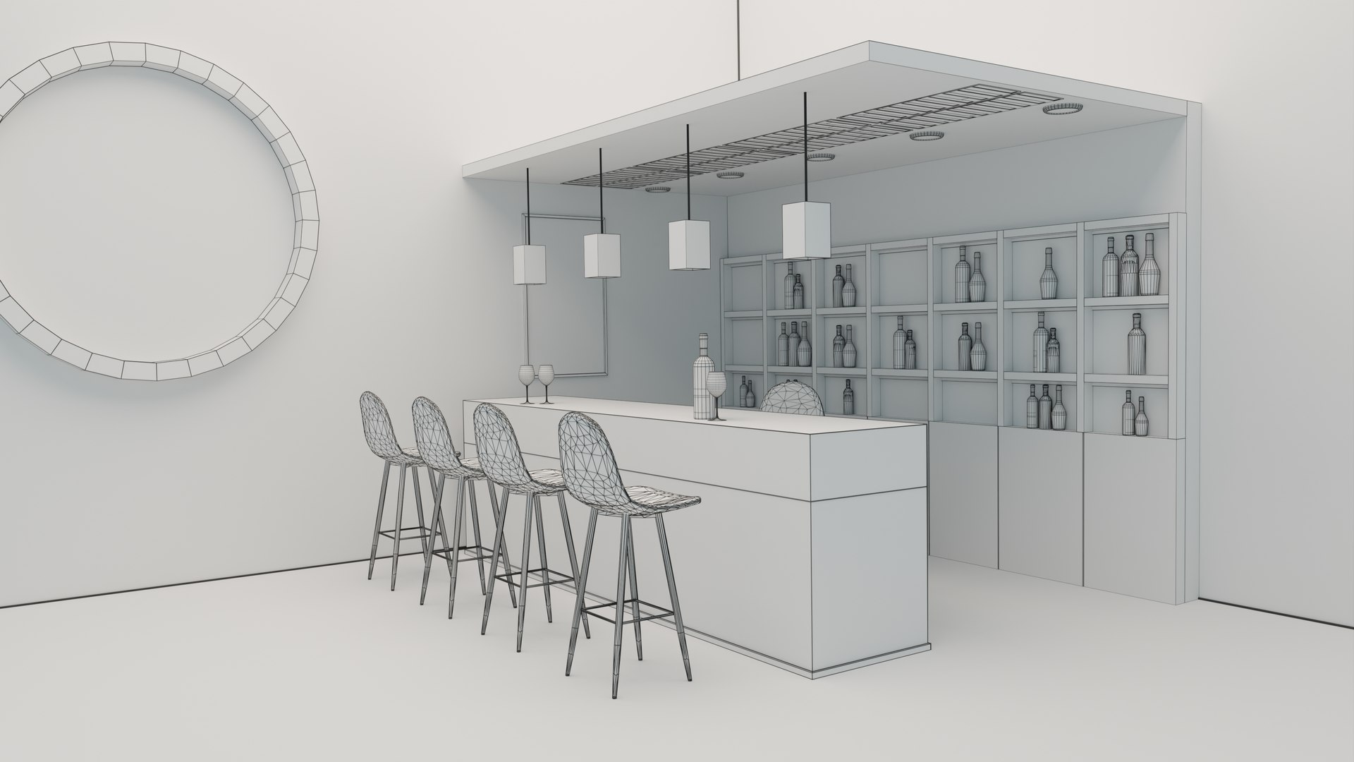 Bar Stand 3D Model - TurboSquid 1927159