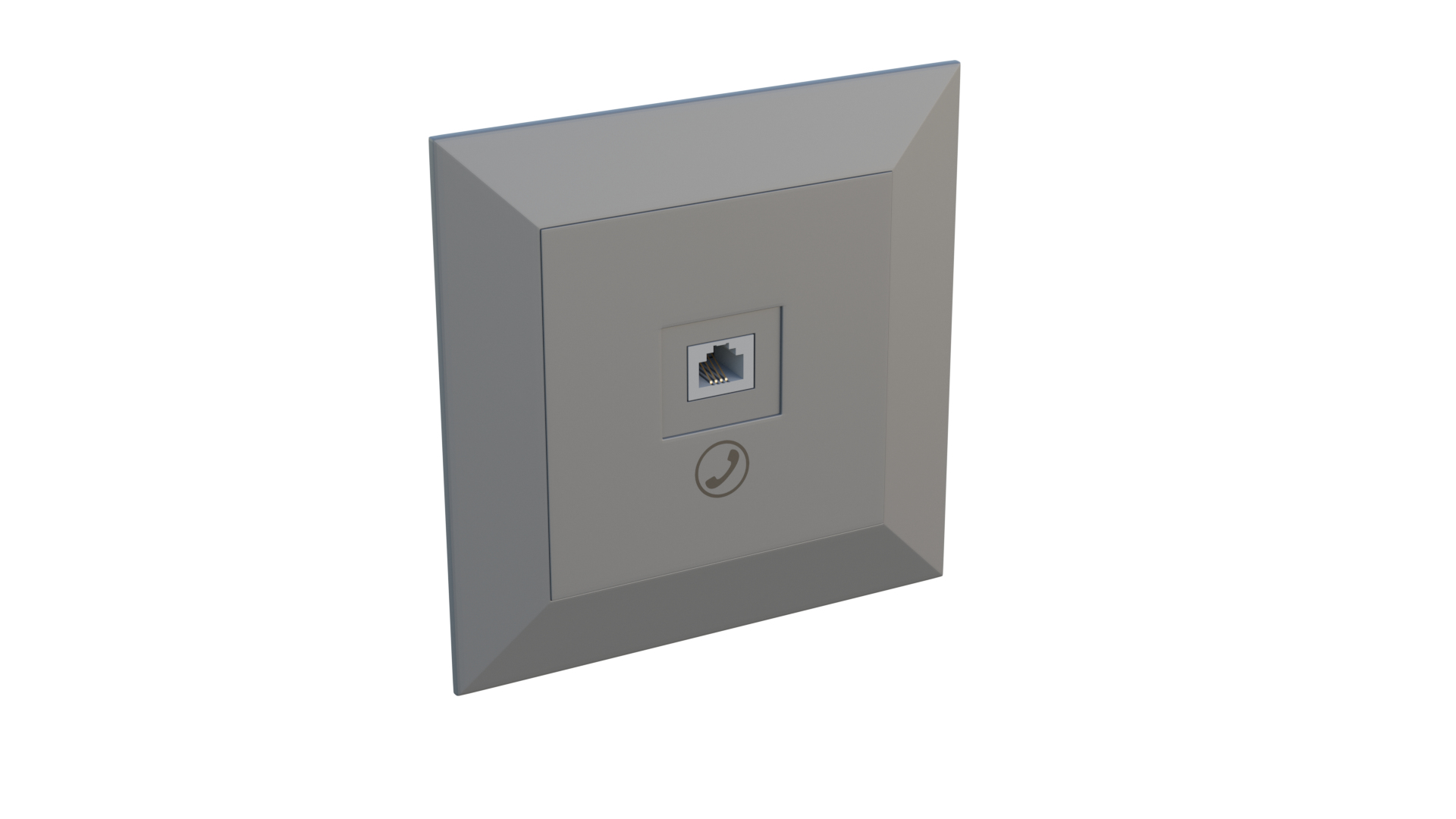 Telephone Wall Socket Model - TurboSquid 1813636