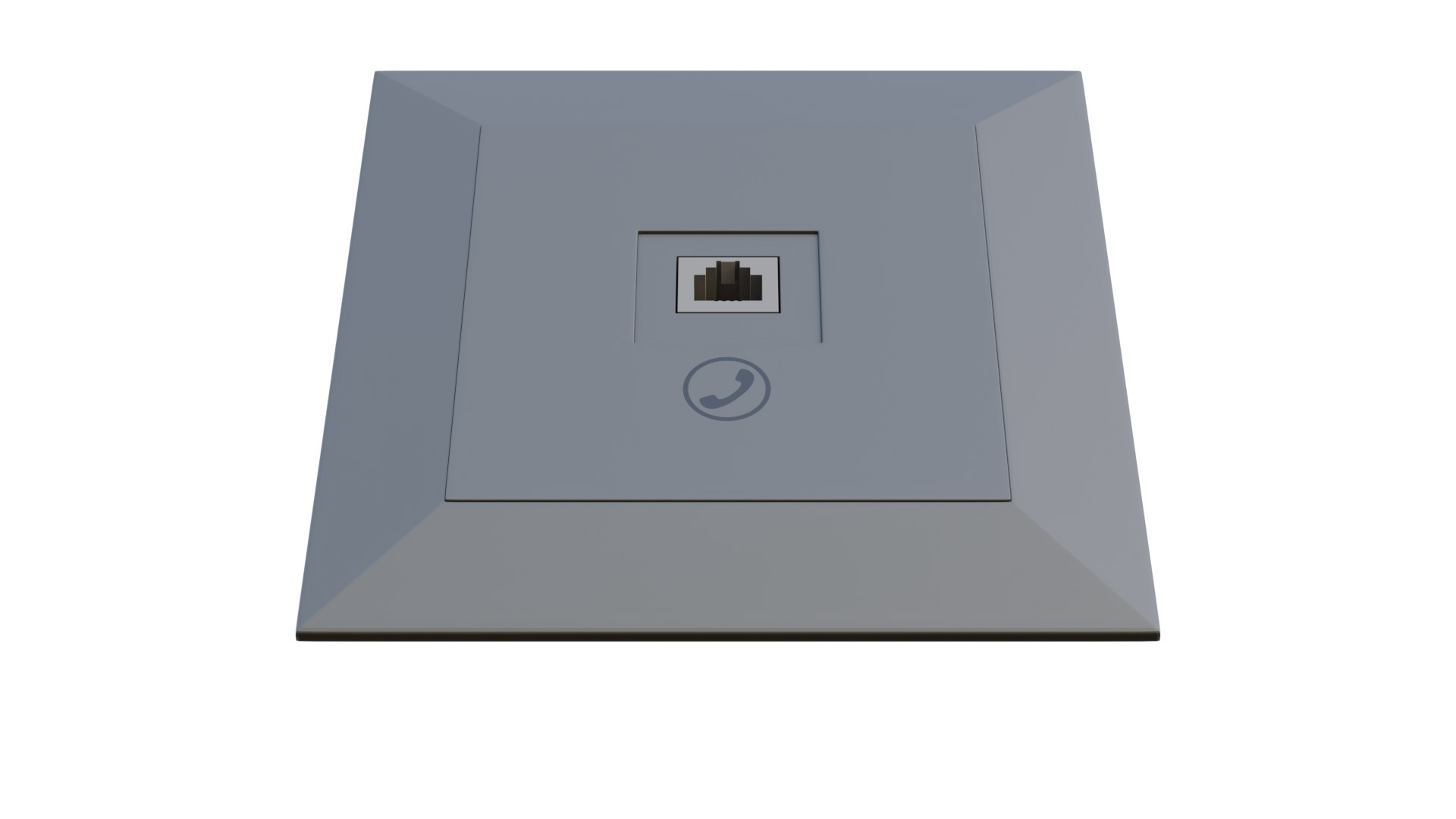 Telephone Wall Socket Model - TurboSquid 1813636