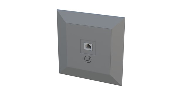 Telephone Wall Socket model - TurboSquid 1813636