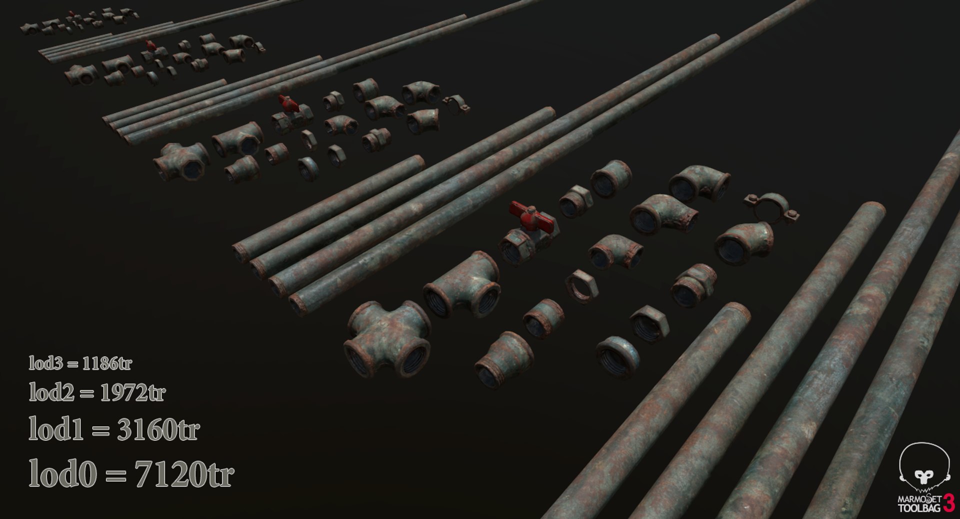 Pipes Pbr 3D Model - TurboSquid 1306062