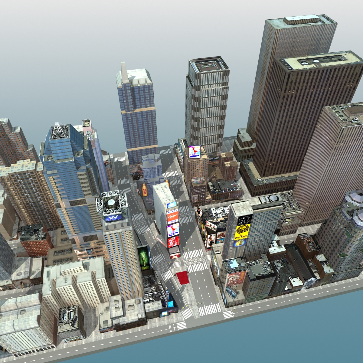 3d new york city square