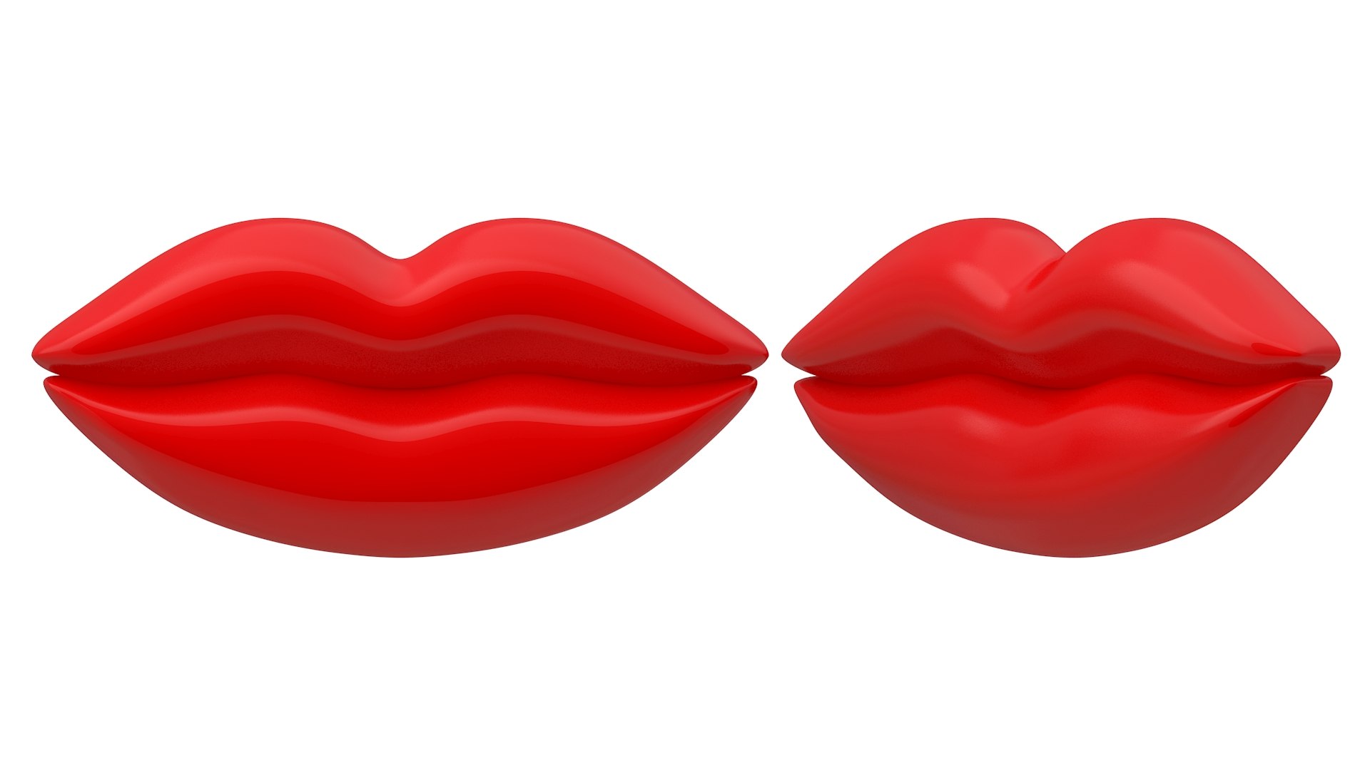 3D Model Lips Icon Collection - TurboSquid 1984304