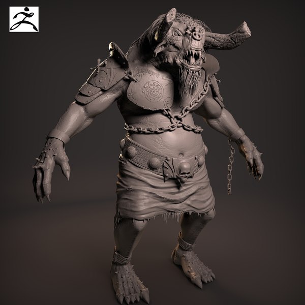 fantasy creature 3d obj