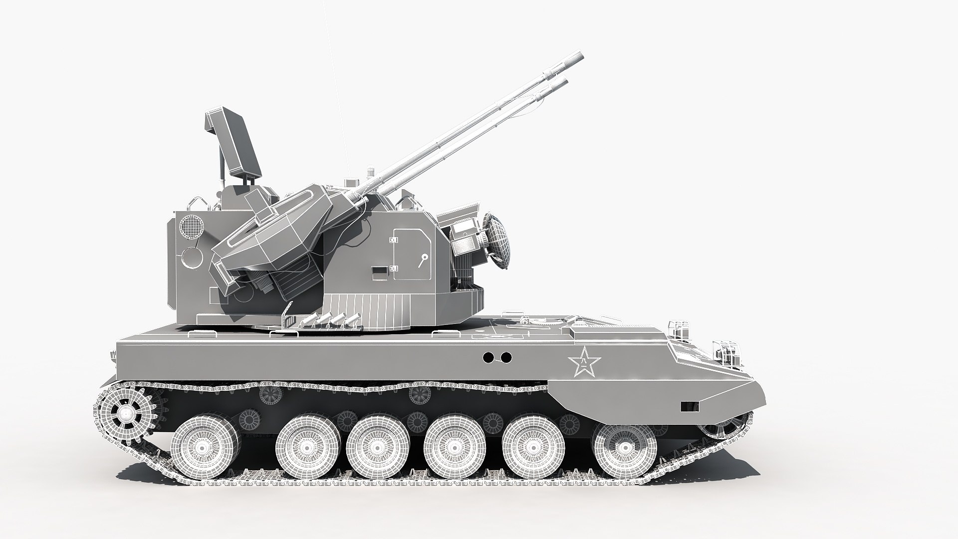 China Pgz-09 Self-propelled Antiaircraft 3D Model - TurboSquid 1421024