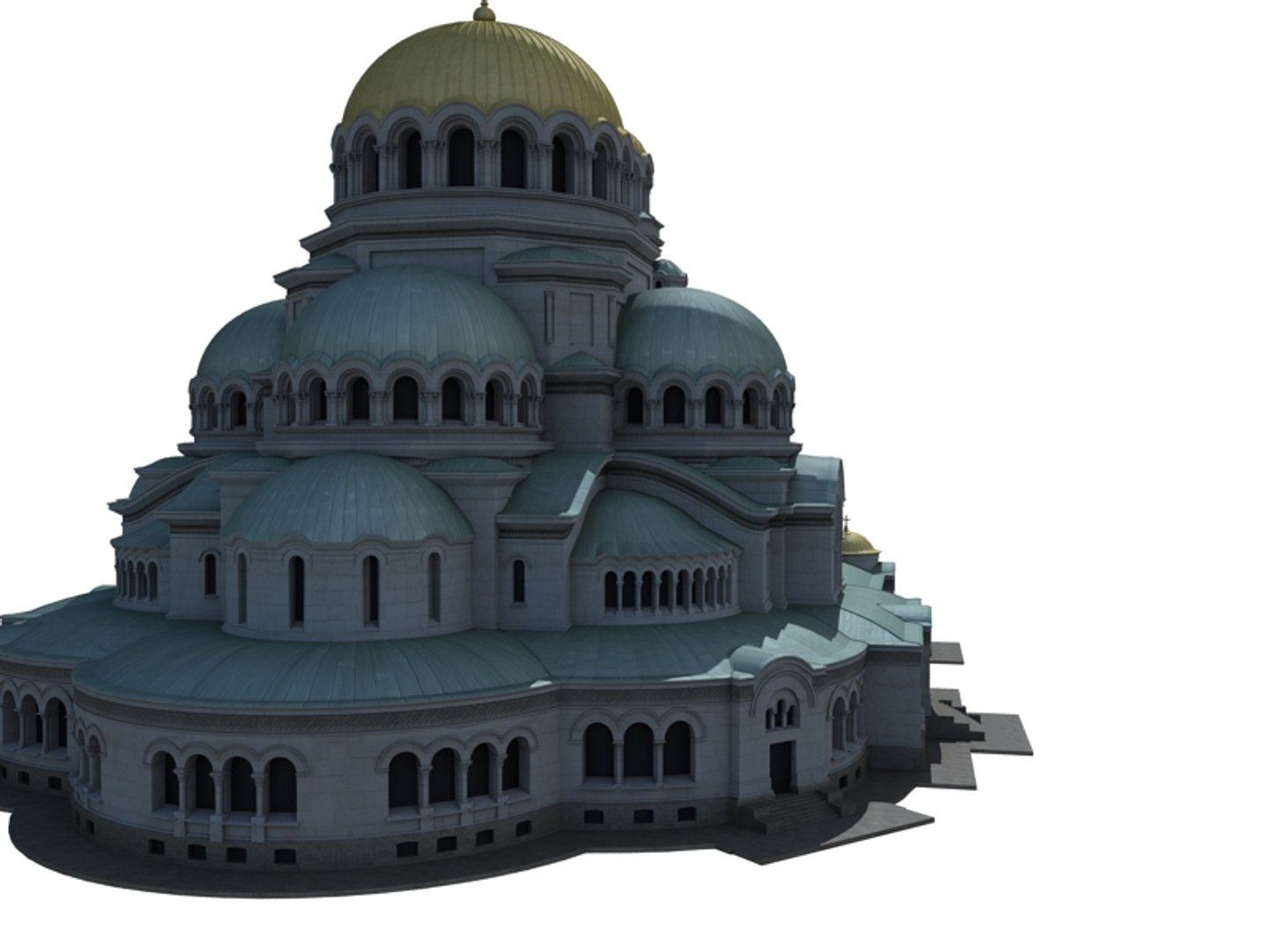 Alexander Nevsky Cathedral Sofia 3d Model