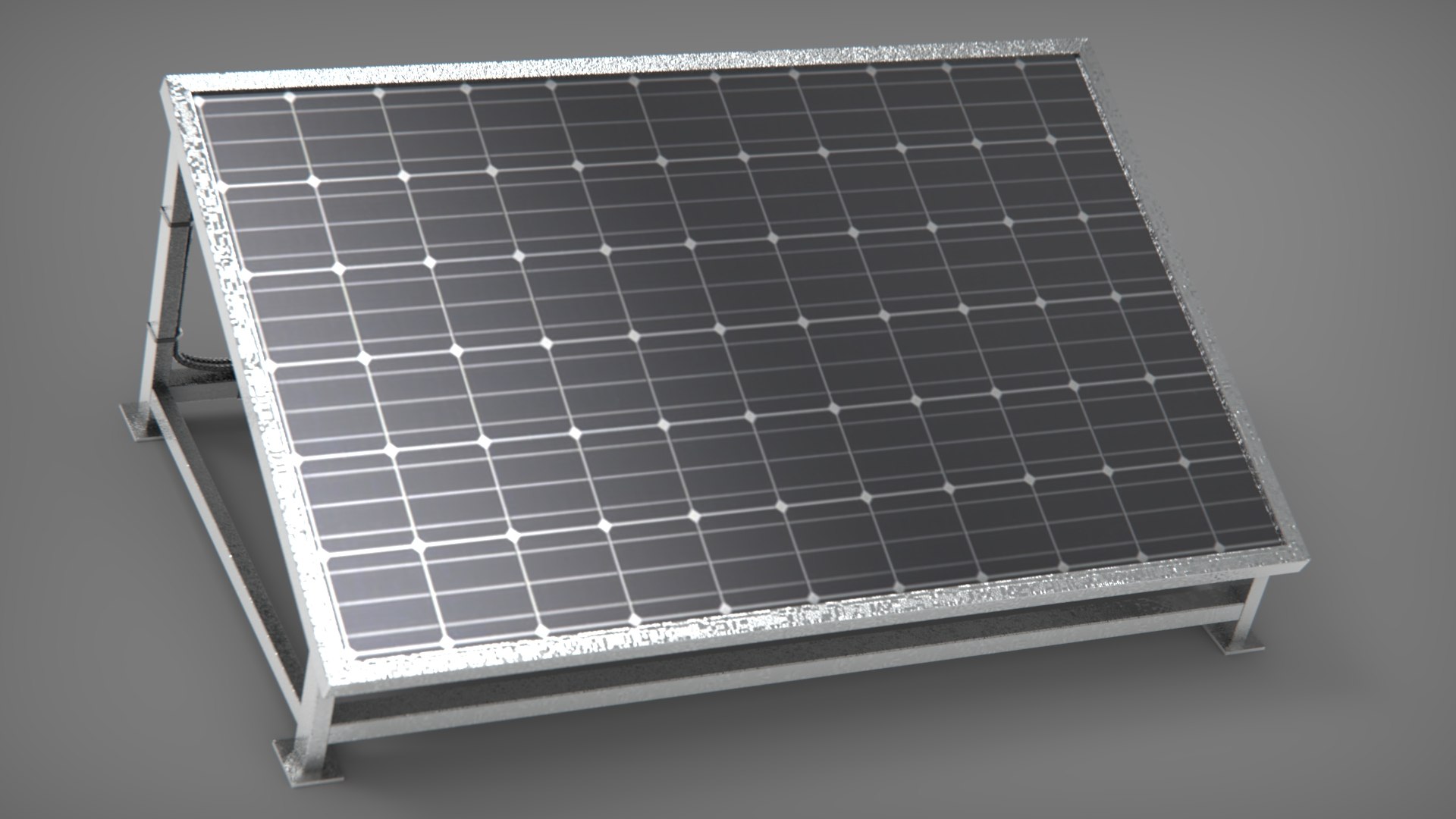 3D Solar Panel With Base - TurboSquid 2066364