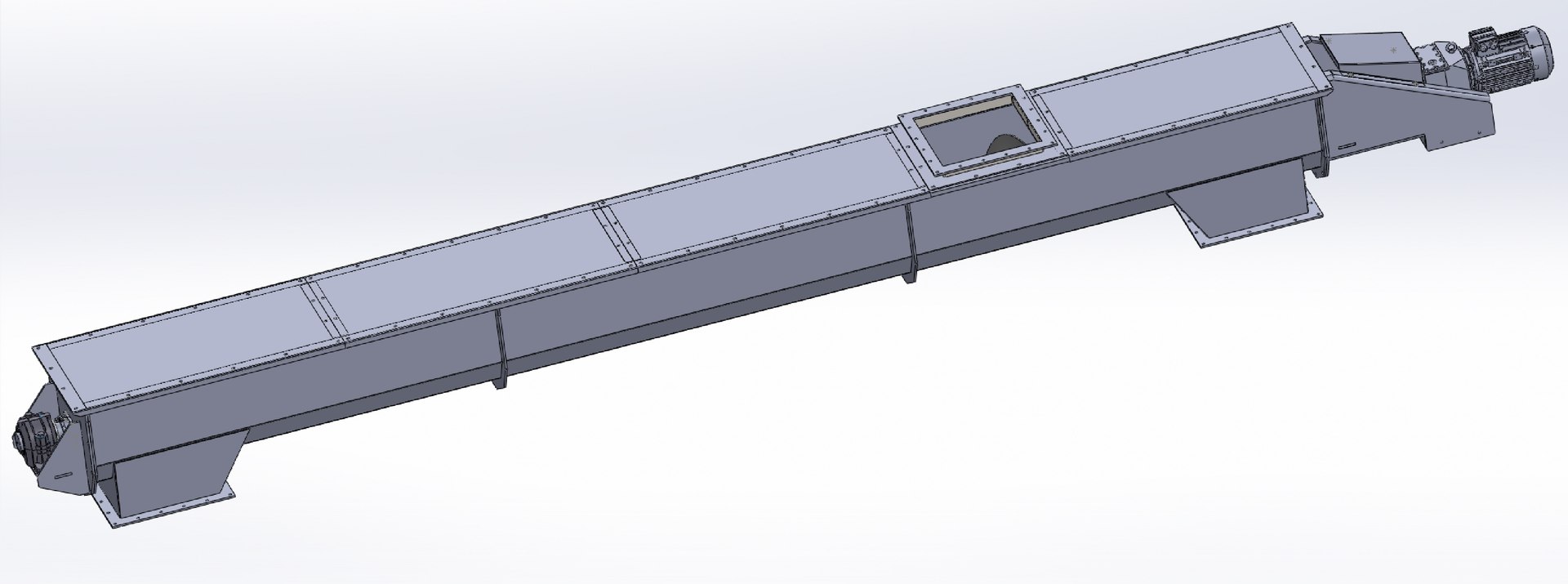 3D Model SCREW CONVEYOR 500X6225 - TurboSquid 2422837