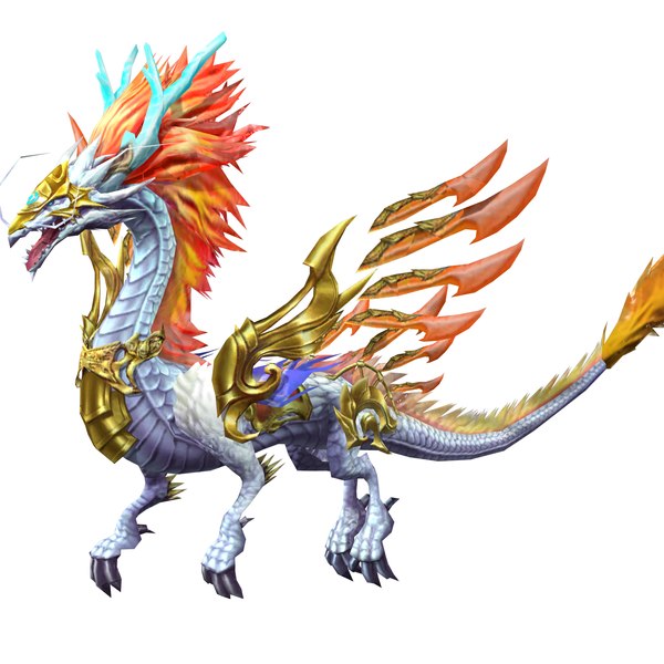 Long Tall Dragon - Low Poly Rig Modelo 3D - TurboSquid 1838452