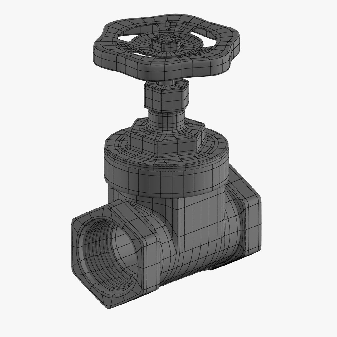 3D gate valve - TurboSquid 1155745