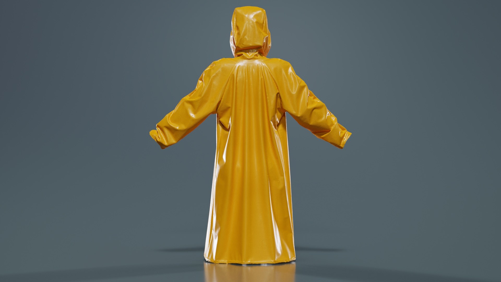 Red Vinyl Raincoat Open Remastered 3D - TurboSquid 2360763