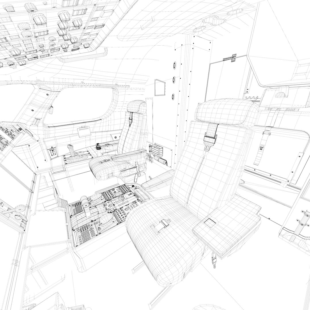 Airbus A220 - Realistic Cockpit Interior 3D - TurboSquid 2234708