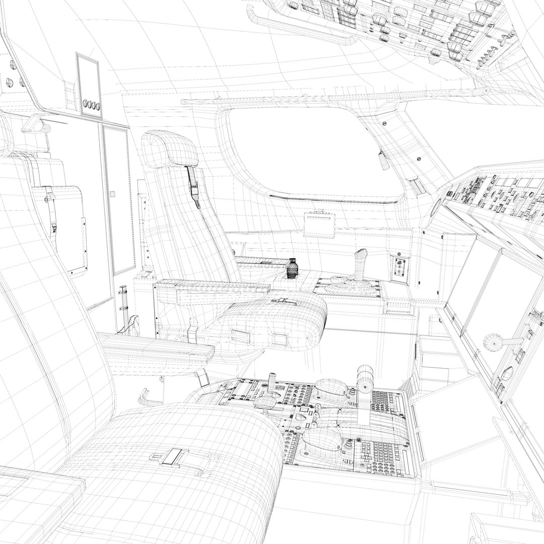 Airbus A220 - Realistic Cockpit Interior 3D - TurboSquid 2234708