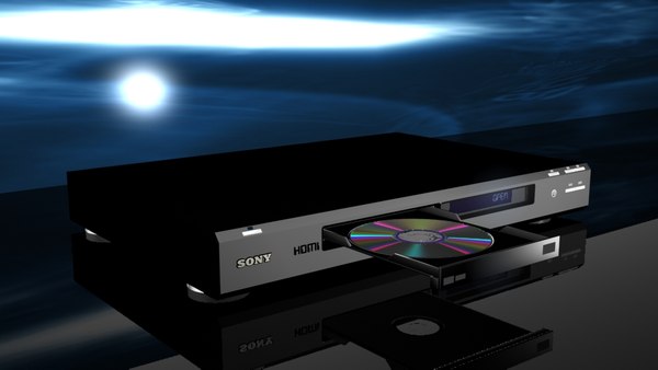 dvd player 3d model