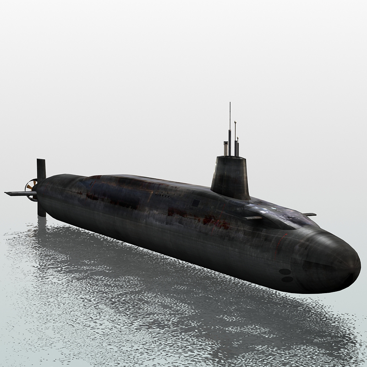 3d hms vanguard s28 submarine