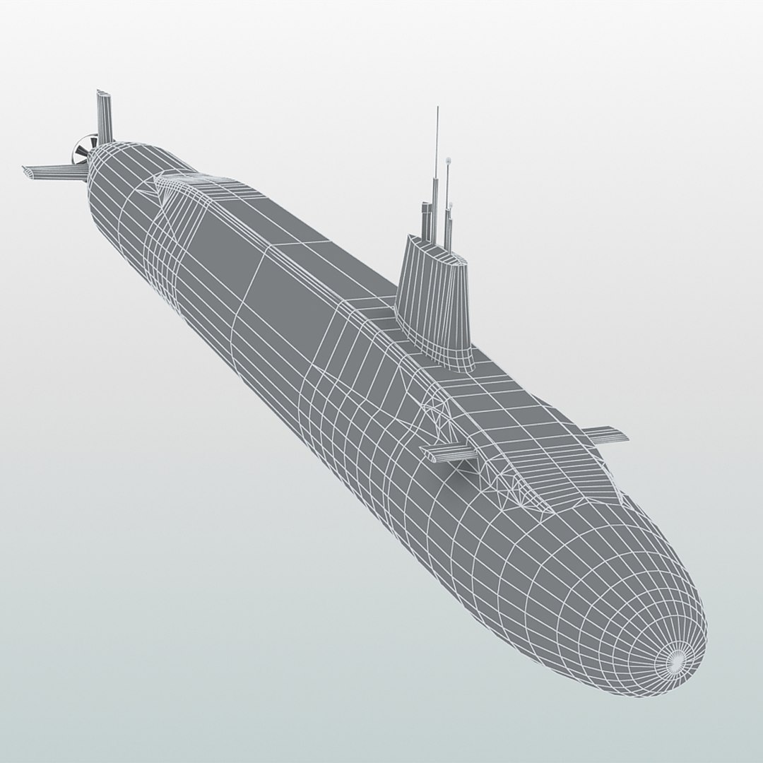 3d hms vanguard s28 submarine