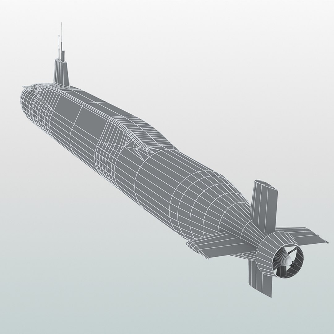 3d hms vanguard s28 submarine