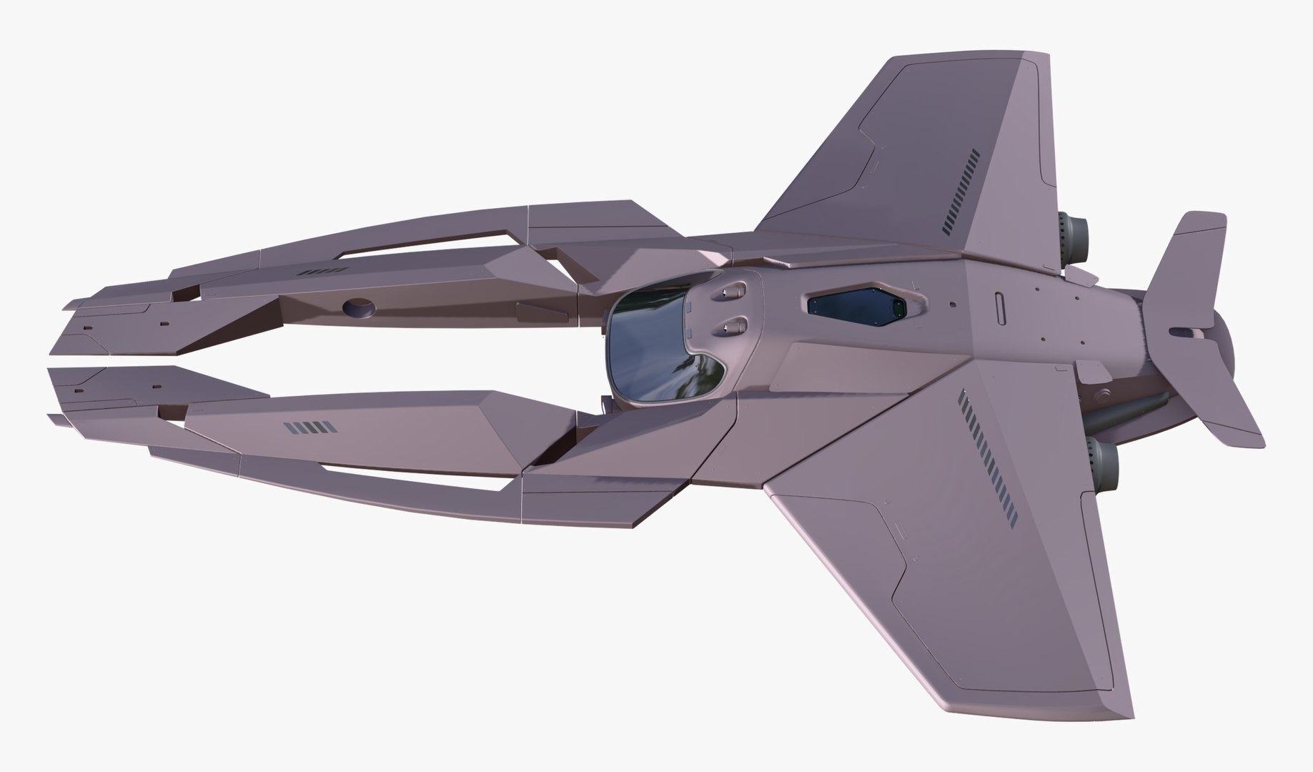 SciFi Starship Interceptor VX M1 3D Model - TurboSquid 2432843